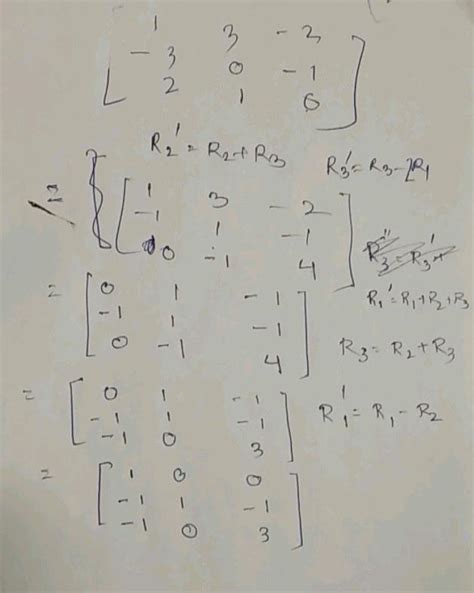 1 Solve The Ques Operations Therefore Left Begin Array R R R