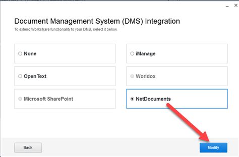 Integration Netdocuments With A Previously Installed Copy Of Workshare