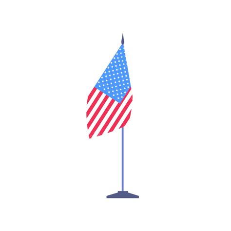 Usa Flag On Stick Election Holiday Graphic Png And Vector With