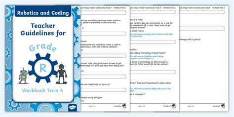 Robotics And Coding Grade R Term 4 Teacher Guidelines