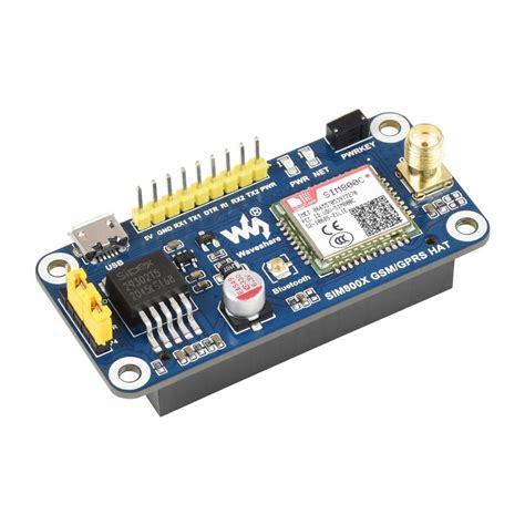 Moduł Komunikacyjny Gsmgprs Sim800c Hat Dla Raspberry Pi Waveshare