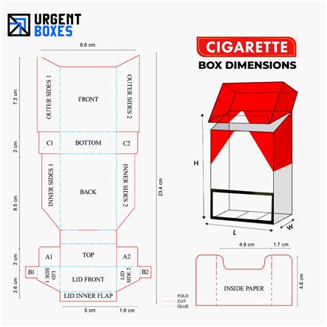 Cigarette Box Dimensions