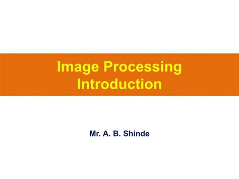 image processing basics ppsx