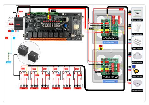 rs485 io module kc868 hav2 smart home automation kincony
