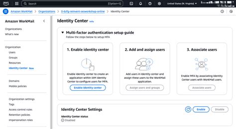 Enable Single Sign On For Amazon Workmail With Iam Identity Center And