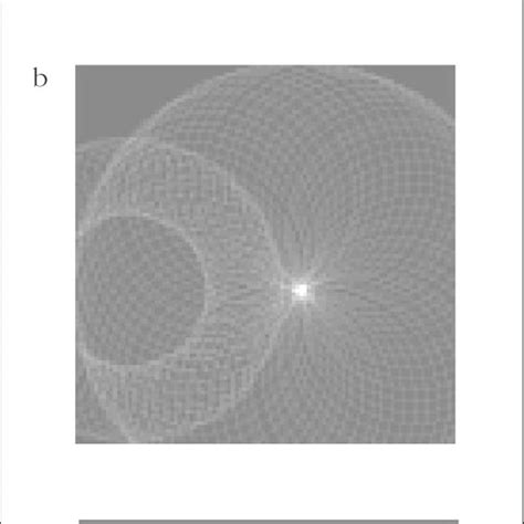 example hough transforms of circular features in binary data a