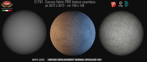 Canvas PBR Texture Seamless