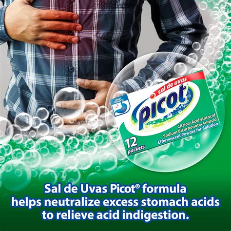 Sal De Uvas Picot Effervescent Antacid Powder 017 Oz 4 Pack 8