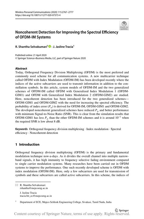 Noncoherent Detection For Improving The Spectral Efficiency Of Ofdm Im