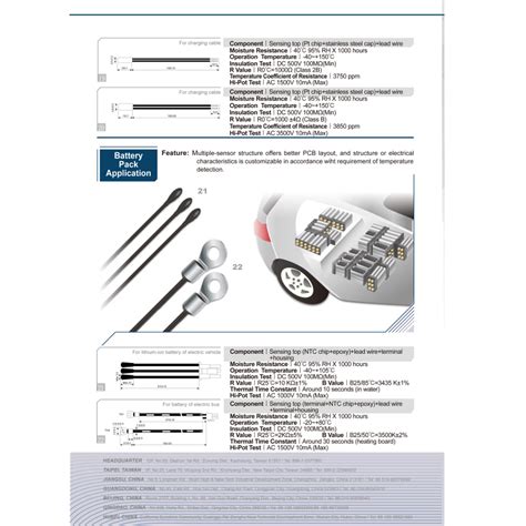 Temperature Sensor For Electric Vehicles Thinking Electronic