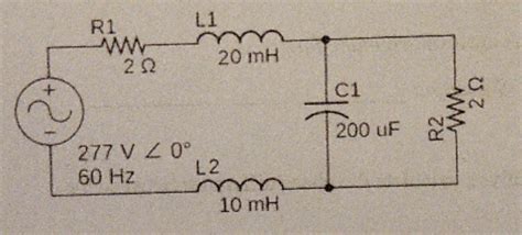 Solved Calculate The Total Complex Power Consumed By This Circuit R L Course Hero