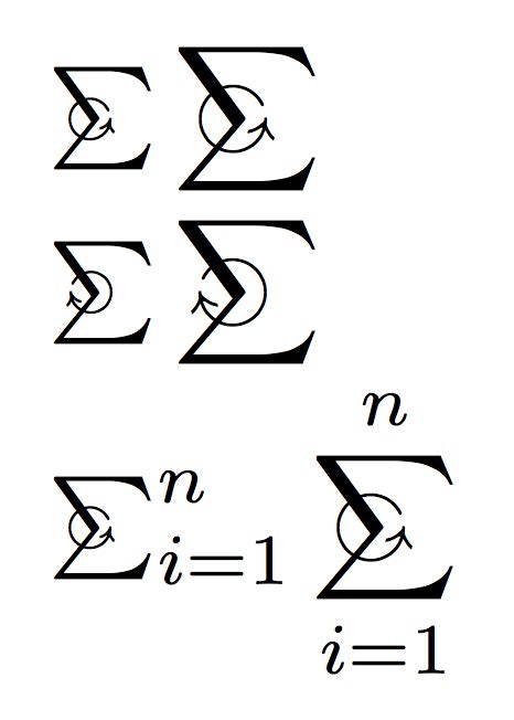 Symbols How Do I Make Customized Sum Operator TeX LaTeX Stack Exchange