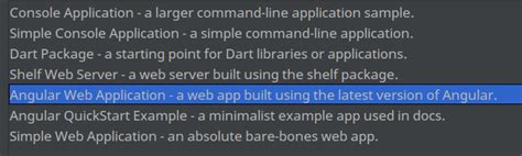 WebStorm Dart Project Generate Sample Content Bring Just Two Sample Stack Overflow