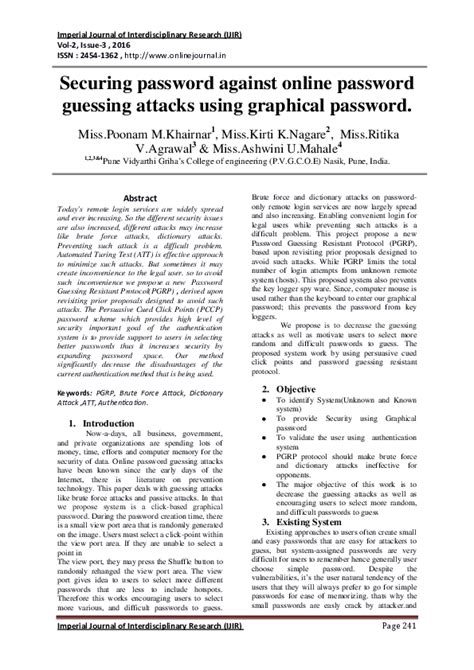 pdf securing password against online password guessing attacks using