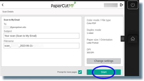 Scanning A Document On A GU PaperCut Printer University Information Services Georgetown