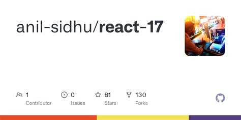 Github Anil Sidhureact 17