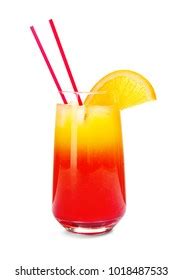 Glass Sex On Beach Cocktail Against Stock Photo 1018487533 Shutterstock