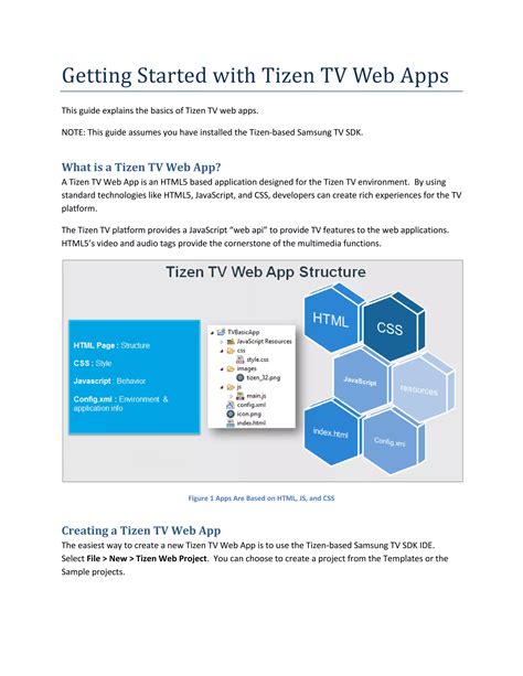 getting started with tizen tv web apps pdf