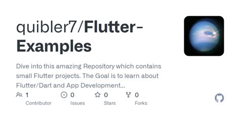 Chaitanya Jadhav On Linkedin Github Quibler7 Flutter Examples 🚀 Dive Into This Amazing