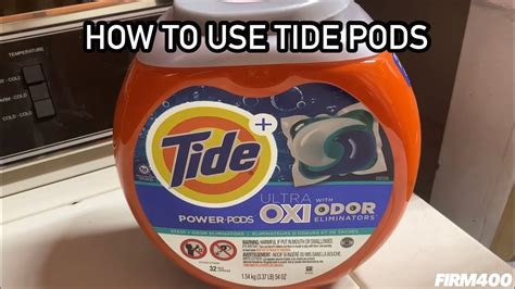 How To Use Tide Pods Youtube