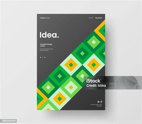 놀라운 비즈니스 프리젠 테이션 벡터 A4 수직 방향 전면 페이지 모형 현대 기업 보고서는 추상적 인 기하학적 일러스트 디자인 레이아웃을 다룹니다 회사 Id 브로셔