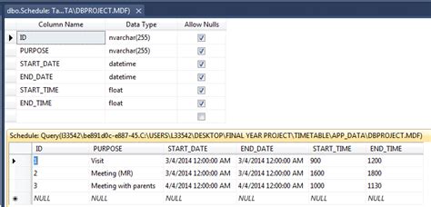 Having Issue For Daypilot Calendar To Display Database Values Based On