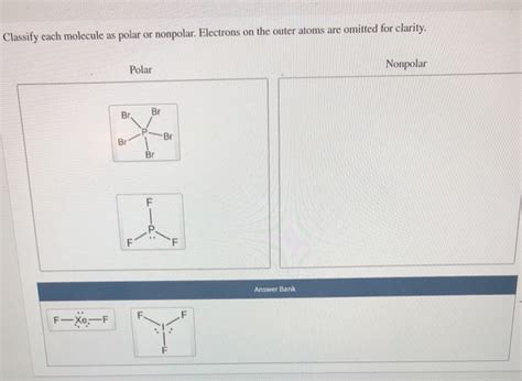 solved classify cach molecule as polar or nonpolar
