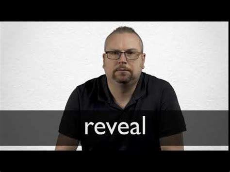 REVEAL Definition And Meaning Collins English Dictionary