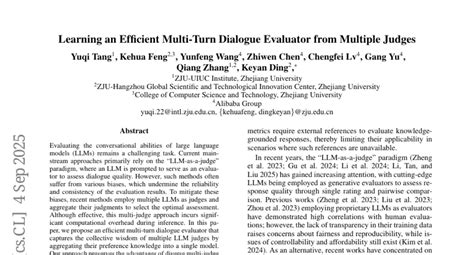 Learning An Efficient Multi Turn Dialogue Evaluator From Multiple Judges Ai For Dummies