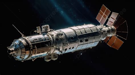 The Hubble Space Telescope At Space Station Nasa Background High