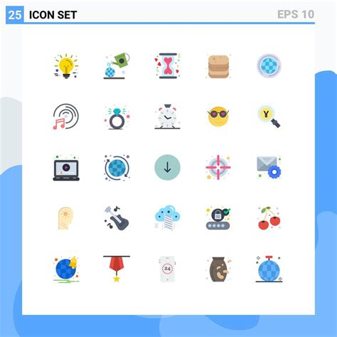 25 Thematic Vector Flat Colors And Editable Symbols Of World Food Charity Cooking Beef Editable