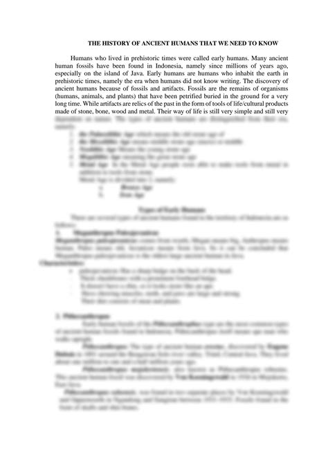 SOLUTION Ancient Human History You Should Know Studypool