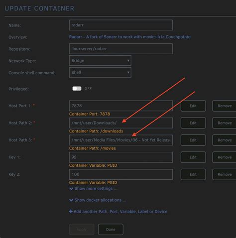 docker template information r unraid