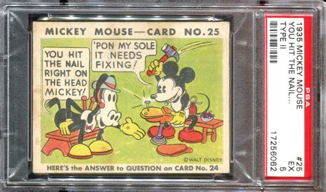 Lot Detail R89 Gum Inc Mickey Mouse Type Ii 25 You Hit The Nail