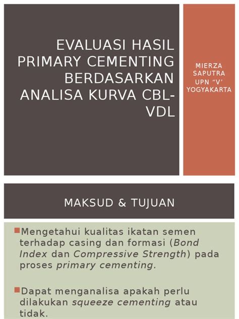 Evaluating Cementing Results Based On Cbl Log Analysis Pdf