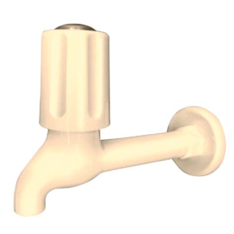 Long Bib Cock With Wall Flange Standard Aqua Gold