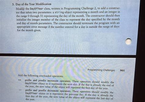 Solved 3 Day Of The Year Modification Modify The Dayofyear