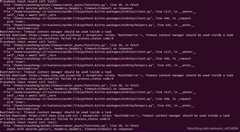 Runtimerrortimeout Context Manager Should Be Used In Task——python38爬虫