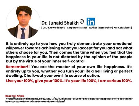 Dr Junaid Shaikh On Linkedin Your Thoughts