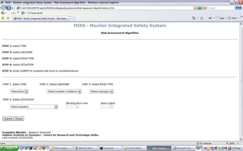 Draft Implementation Of The Risk Assessment Algorithm Download Scientific Diagram