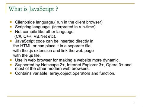 Javascript Ppt