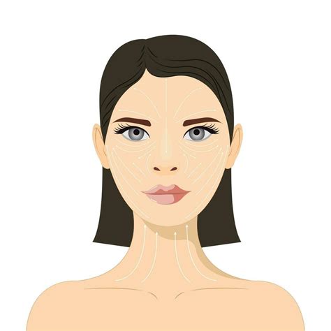 Facial Massage Scheme Visual Massage Guide Anti Aging Lifting