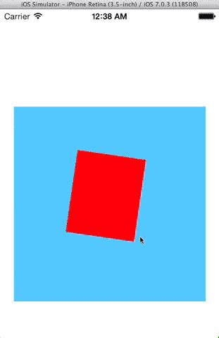 Ios Resize UIView While It Is Rotated With Transform Stack Overflow