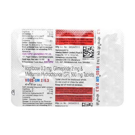 Vogs Gm 203mg Tablet 10s Price Uses Side Effects Netmeds