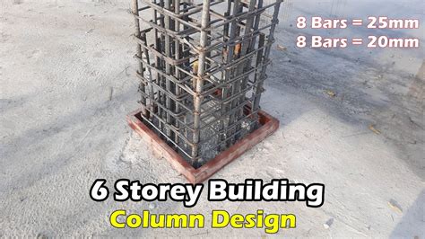 6 floors building column design design of column for 6 storey
