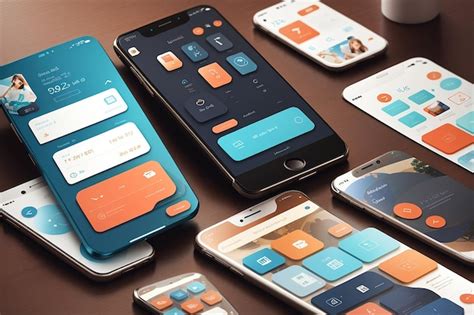 Premium Ai Image Produce A Variety Of Stylized Mockups For Showcasing