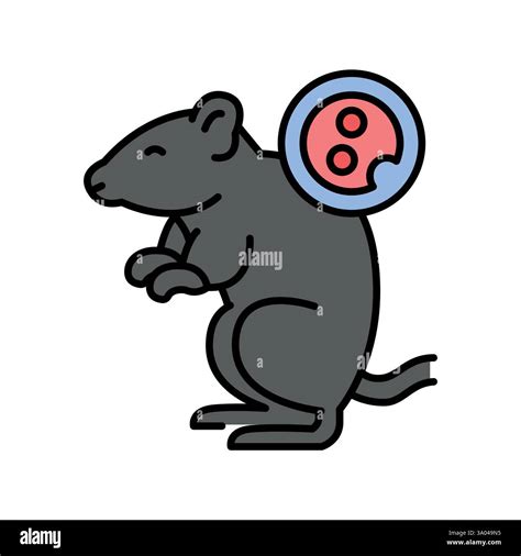 Transgenic Organisms Color Line Icon Vector Isolated Element Editable Stroke Stock Vector