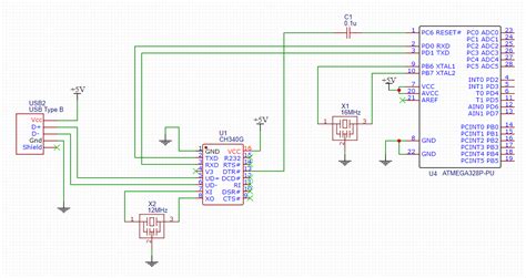 Pcb Design With Atmega328 And Usb Type B 3rd Party Boards Arduino Forum