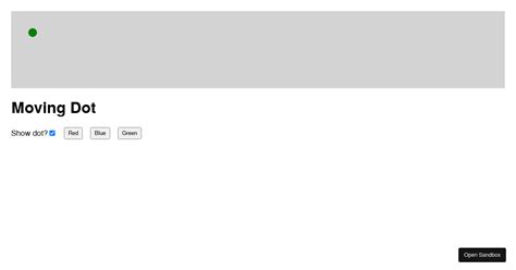 Moving Dot Task Codesandbox