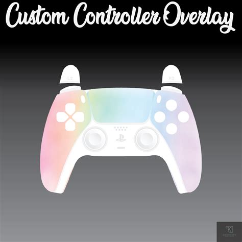 Pastel Rainbow Controller Overlay For OBS Twitch Youtube Instant Download Etsy
